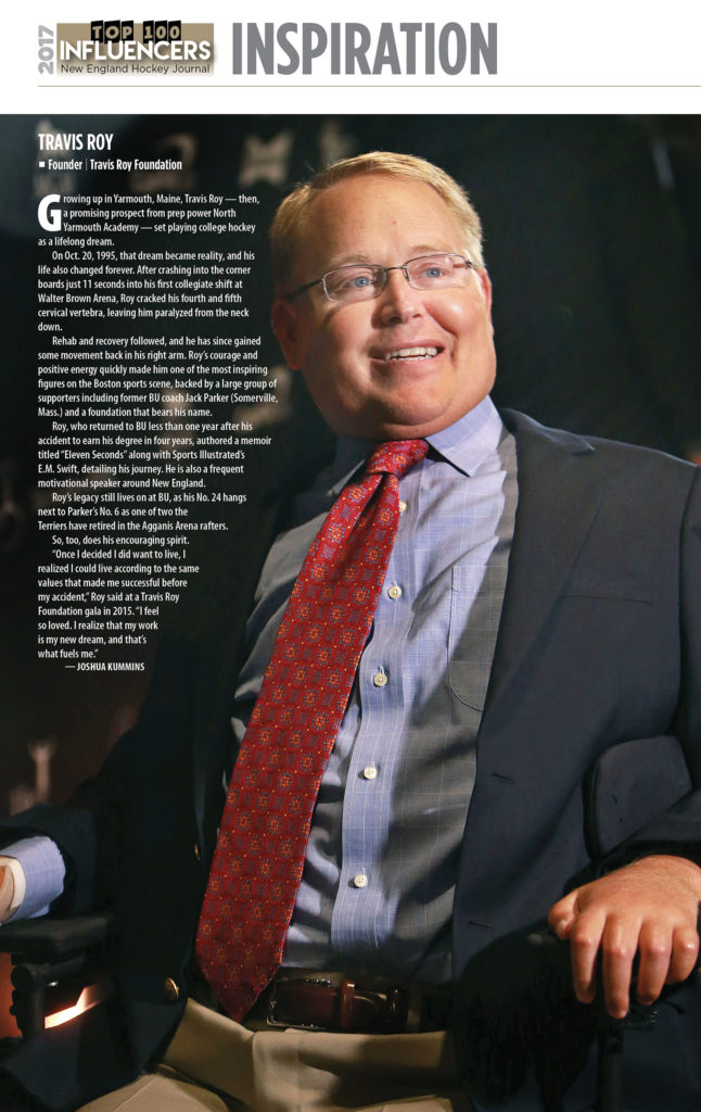 New England inspiration and icon Travis Roy passes away